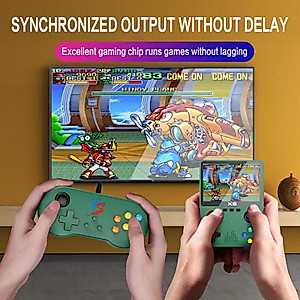 Handheld Retro Game Console with 32G TF Card ,Preloaded 10,000+ Games, Retro Gaming Console Supported 11 Emulators 3.5-inch IPS Screen (White)