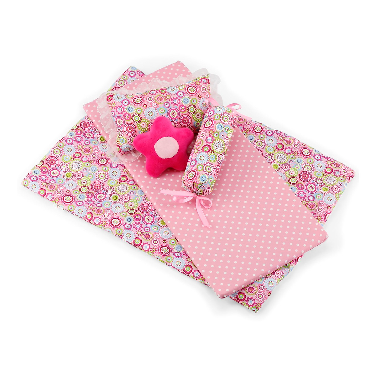 Emily Rose 18" Doll Canopy Bed with Bedding - 18-inch Doll Furniture & Accessories for Bedroom | Perfect Baby Doll Bed for Girls - Ideal 14"-18" Doll Sleeping Bed for 19 Inch Dolls