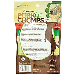 Scott Pet Products 60 Count Pork Chomps Bacon Twists Treat, Mini - 2 Pack