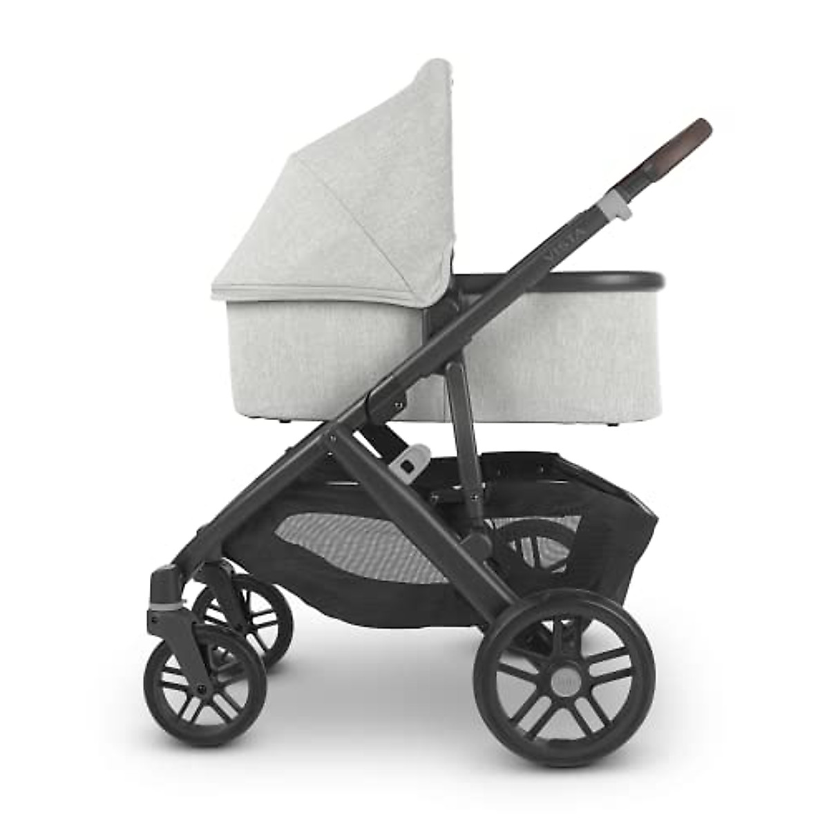 Bassinet- Anthony (White and Grey Chenille/Carbon)