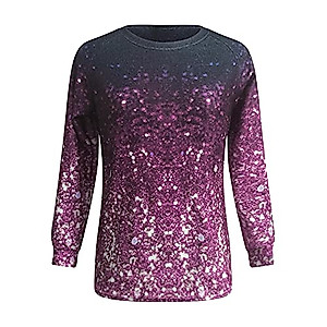 Women's Fall Fashion 2023 V Neck Long Sleeve Pullover Knitted Casual Sweater Tops Women's V Neck Puff Long Sleeve T Shirts Pleated Casual Loose Tunic Blouse