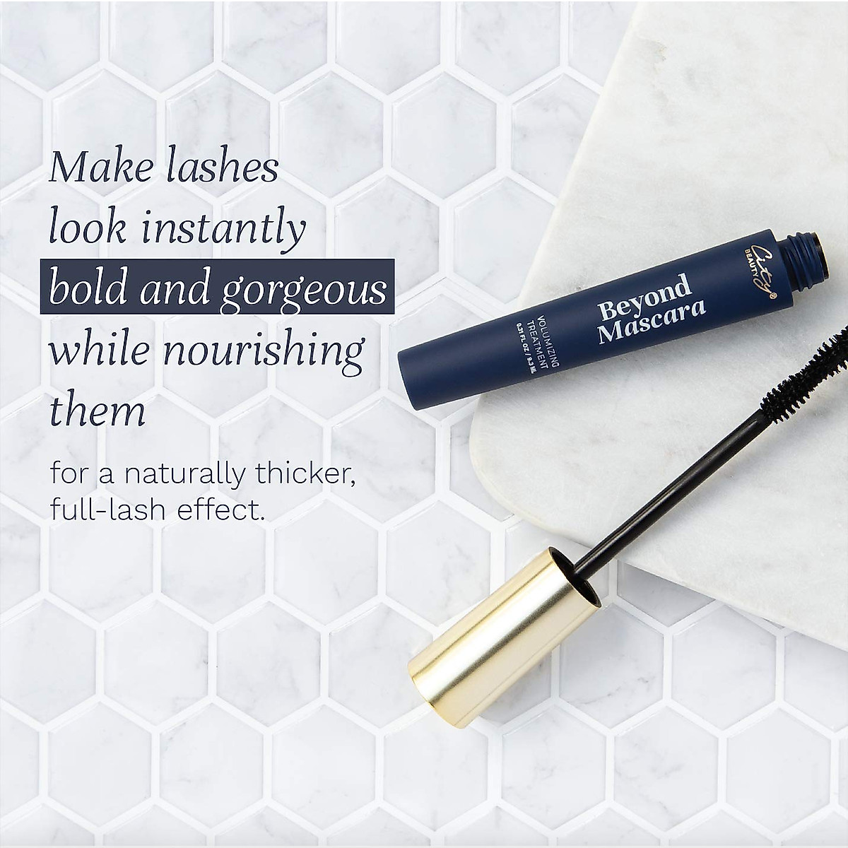 City Beauty Beyond Mascara - Volumizing Treatment - Nourish & Lengthen - Keratin & Biotin Promote Stronger, Thicker-Looking Eyelashes - Buildable & Smudge-Resistant - Cruelty-Free - Rich Black