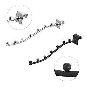 Zerodeko 2pcs Clothes Hook Metal Clothes Rack Peg Board Hooks Heavy Duty Clothes Hanger Rack Rolling Clothes Rack Closet Rod Storage Organizer Heavy Duty Coat Hook Hooks for Hanging Clothes