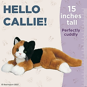 Bearington Callie Cat 15 Inch Cat Plush - Cat Plushies - Calico Cat