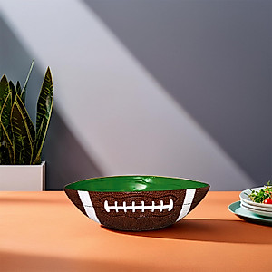 Football Plastic Bowl - 12 1/2" x 10", 1 Pc