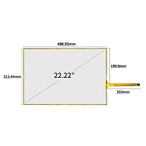 Head Sun 2PCS 22.22Inch Surface Capacitive Touch Screen 17-9331-206