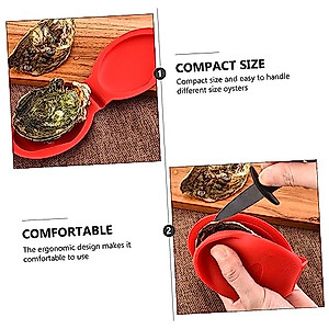Kitchen Tool 3pcs Oyster Clip Debarking Tool Jar Opener Gloves Holder Crab Shucker Oyster Holder Kitchen Tool Oyster Shucking Tool Oysters Shucking Tool Silica Gel