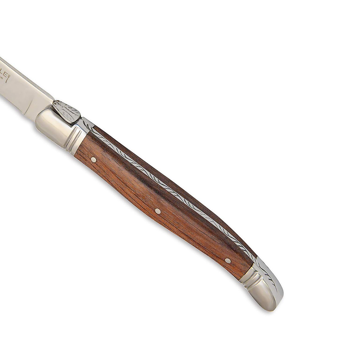 Laguiole by Hailingshan Carving Knife and Fork Set Stainless Steel Premium BBQ Meat Turkey Roast Kitchen Dinner Table Cutlery Flatware Sharp 2-Piece Wood Handle with Gift Box