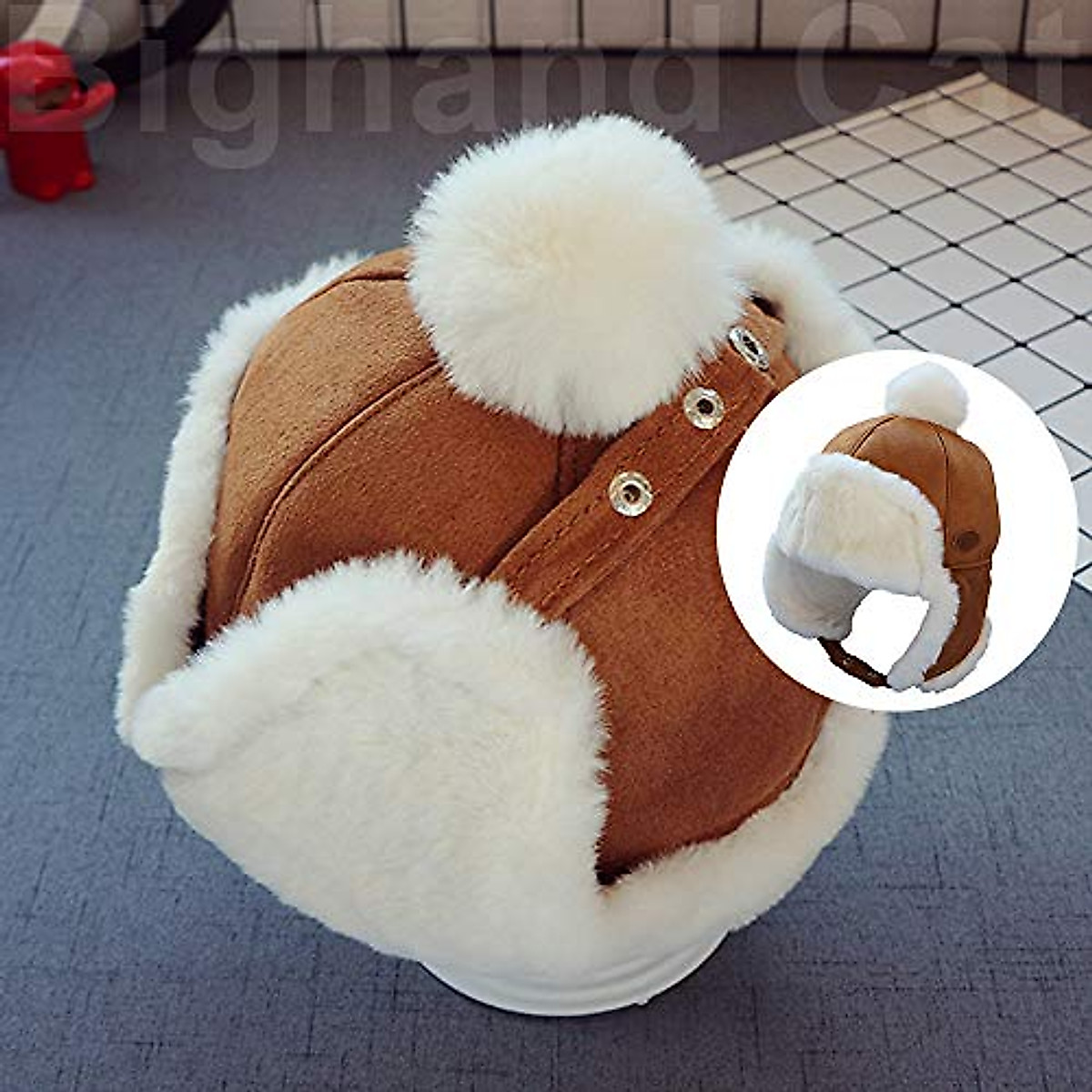 IIG Baby Boy Ushanka Earflap Winter Trooper Hat Cap, Kids Trapper Hat (Multicolour01)