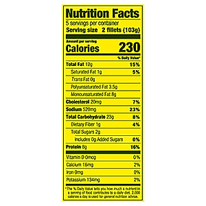 Gorton's, Classic Beer Batter Crispy Fillets, 18.2 oz (Frozen)