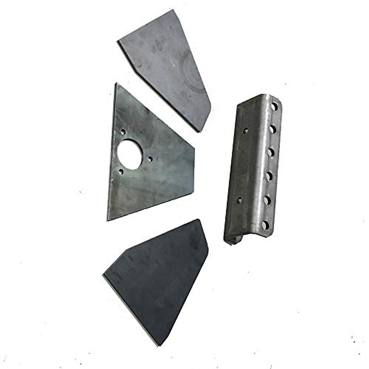 Shocker Hitch Vertical Channel Weld On Tongue Adapter for Trailer A-Frames, Components Only - 2 Sides, Base & Vertical Channel