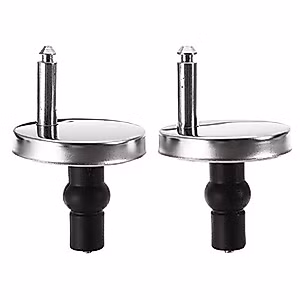 Upgraded 2 Full set Toilet Seat Hinge Fixings Top Fix Nuts Screws Quick Release Hinges Fittings Rubber Back To Wall For Toilet Seat Hinges Replacement