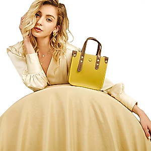 Large Soft Faux Leather Interior Decoration Leather Fabric,1Yard 36x56.7inch,Synthetic Leather 0.8mm Napa Interior Leather,for sewings Clothings,Sofas,Bags,Chairs,car seast,Crafts .(Yellow)