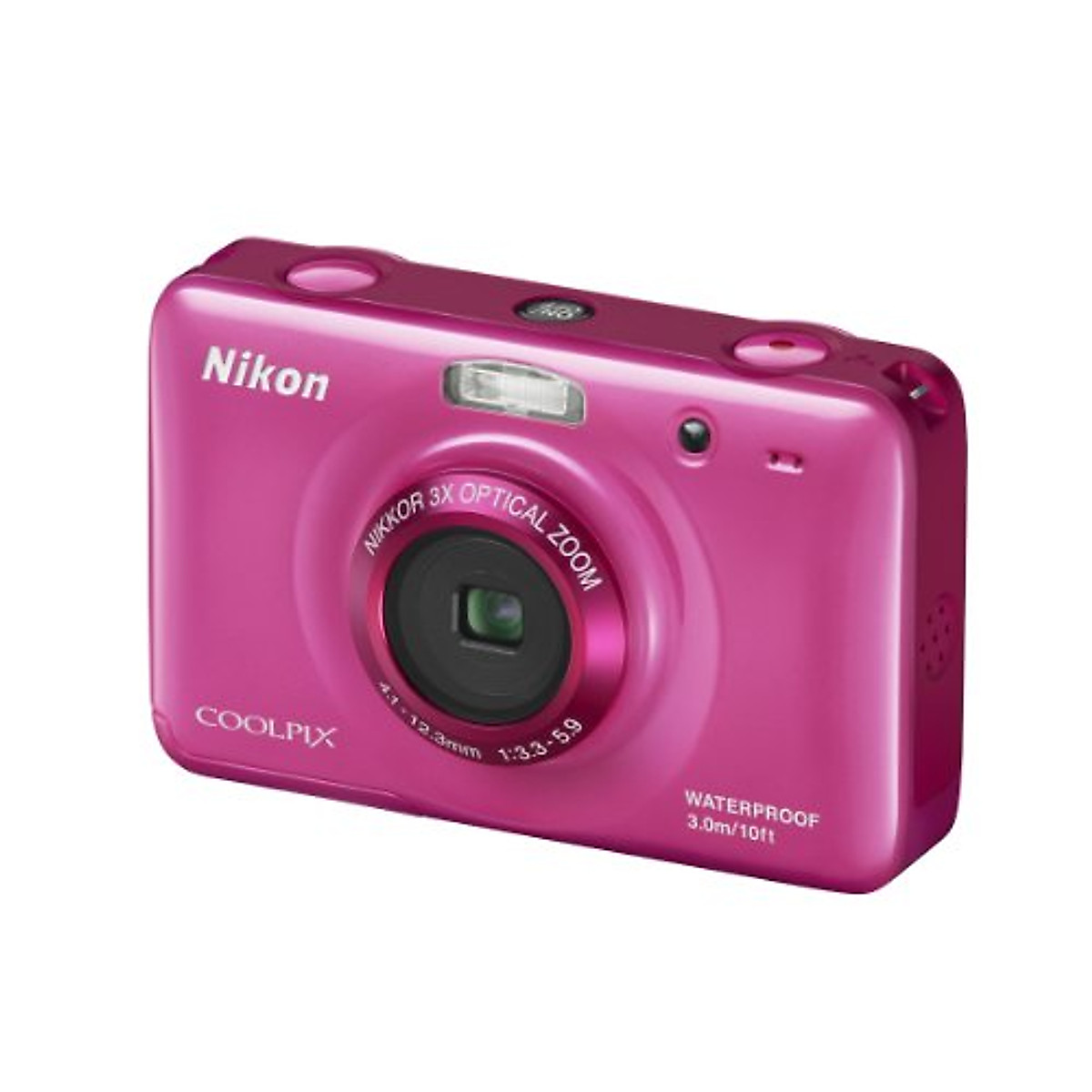 Nikon COOLPIX S30 10.1 MP Digital Camera with 3x Zoom Nikkor Glass Lens and 2.7-inch LCD (Pink)