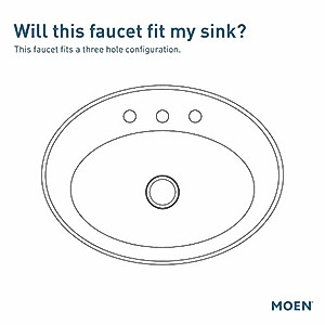 Moen Genta LX Brushed Nickel Two-Handle Widespread Modern Bathroom Faucet, Valve Required, T6708BN