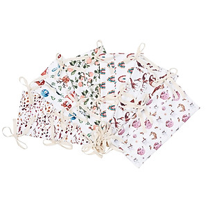 ikasus Hanging Diaper Organizer for Crib, 2 Pockets Organizer Personalized Printing Nursery Crib Hanging Classified Storage Bag Baby Bedside Hanging Organizer for Toys Diapers Wipes Baby Essentials