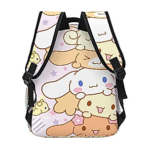 DIEZ Cartoon Kawaii Cinnamoroll Backpack Large Capacity Portable Anime Cute Lightweight Outdoor Travel Backpack
