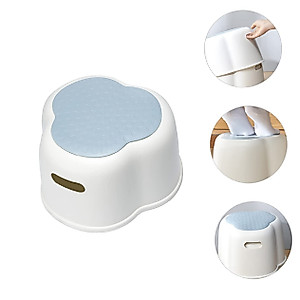 VILLFUL Non-Slip Stool Anti- Footstool Bathroom Footstool Office Footrest Stool Small Stool Stool Under Desk Footrest Stool for Kids Stackable Stool Step Stool Aldult Pp Child