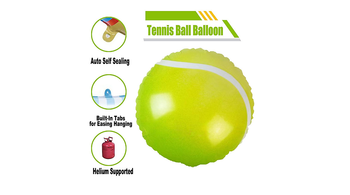 Tennis Ball Balloon Pack - Perfect for Themed Parties