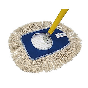 Turkey Creek Essentials 10 Inch x 6.5 Inch Wedge Dust Mop Refill for Industrial, Home & Commercial Use, Washable Natural Cotton for Standard 8" Frame