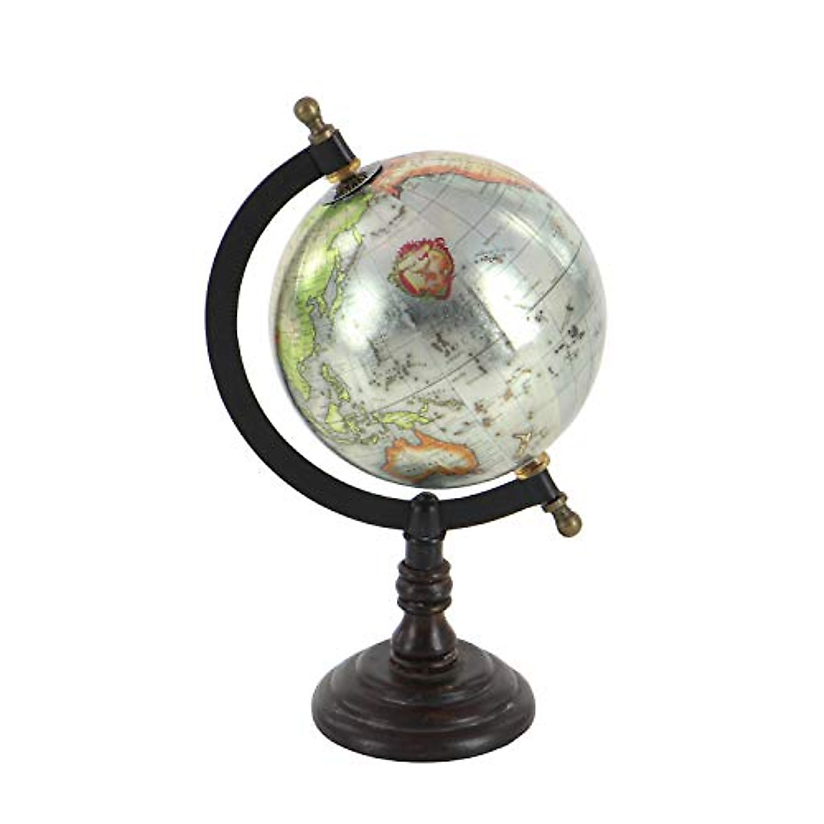 Deco 79 Mango Wood Globe, 6" x 5" x 10", Brown