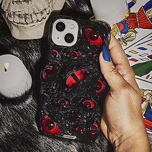 Techypop- Cat Eye in the Dark Handmade Phone Case (Compatible with iPhone 15 Pro)
