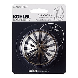 KOHLER GENUINE PART GP1211759 SNAP-IN 1-7/8" URINAL STRAINER , STAINLESS STEEL