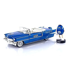 Jada Toys M&M's 1:24 1956 Cadillac El Dorado Die-cast Car w/ 2.75" Blue Figure, Toys for Kids and Adults