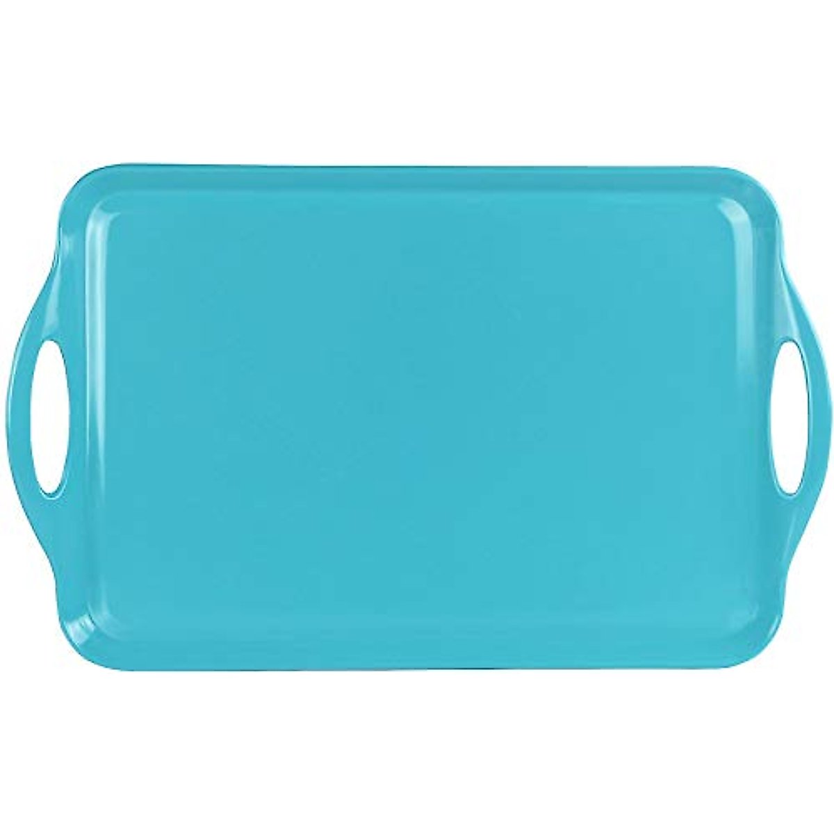 Calypso Basics by Reston Lloyd Melamine Rectangular Serving/Ottoman Tray with Handles
