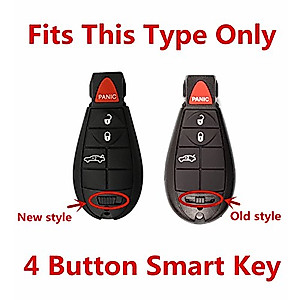 Rpkey Silicone Keyless Entry Remote Control Key Fob Cover Case protector Replacement Fit For Dodge Challenger Charger Journey Magnum M3N5WY783X IYZ-C01C