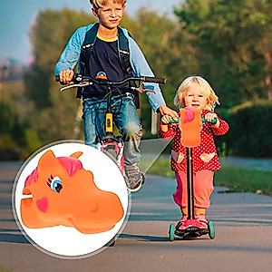 Kisangel Kid Toys Toddler Toy Scooter Accessories for Toddlers Kids Girls Decorations All of T- bar Micro Mini Kick Scooter Bike Jump Stick Orange Kid Toys Toddler Toy