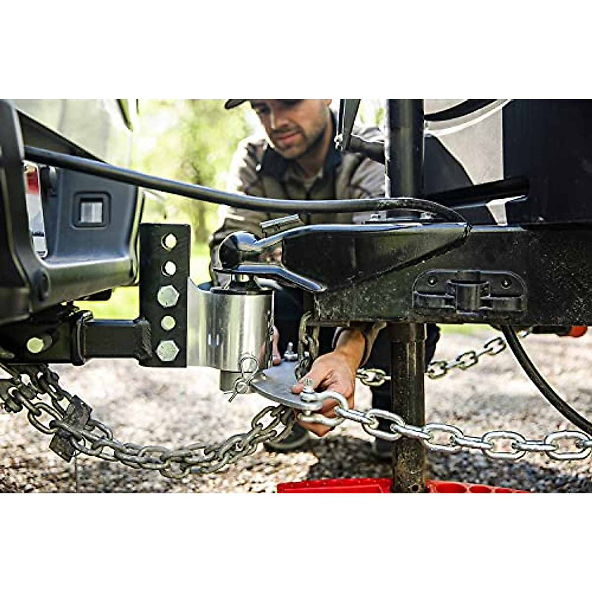 ANDERSEN HITCHES | Weight Distribution Hitch | No Bounce No Sway | Tow Accessories | Universal Hitch Towing System Kit | Easy Trailer Control | 4" Drop/Rise, 2-5/16" Ball, 14k lb GTWR, 1400 lb tongue weight | Grease free system | 3350