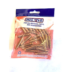 Techniweld Mig Star 400Amp 15Ft Mig Gun Tweco Compatible with Miller Plug and Contact Tips Bundle (.035)