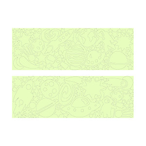 GLOPLAY Space Adventure Series (107pcs/pack), Glow in The Dark Educational Wall Stickers, The Eco-Friendly and Brightest Wall Stickers for Ceiling, Bathtime, Bedroom, Party, Decor