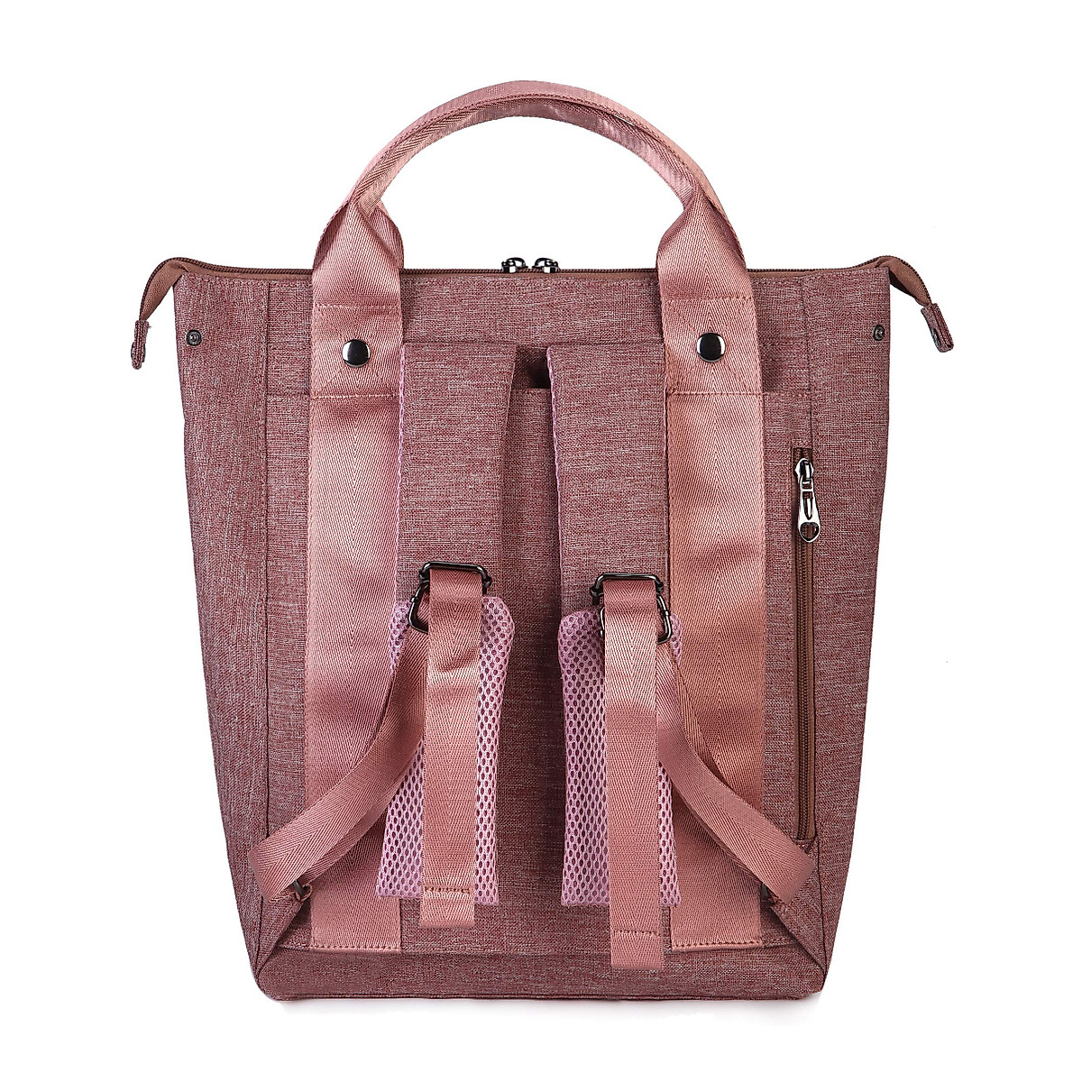 Kah&Kee Convertible Laptop Backpack and Tote Bag Handbag Computer Compartment Travel School for Women Man (Antique Pink)