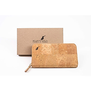 Modern Hobo Women's Cork Wallet/Cork Clutch/With RFID Protection/Vegan Wallet/Sustainably-Crafted Cork Wallet, Medium