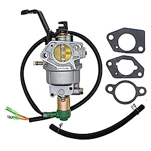 Fullas Huayi Carburetor Manual Choke P27-2D Compatible with Generac GP8000E and Harbor Freight 16HP 17HP 420CC 440CC Gasoline Engine for 6000W 6500W 7000W 8000W 9000W Portable Gas Generator