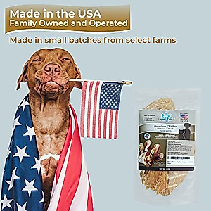 Loyal Paws Chicken Jerky Dog Treats Made in USA Only - Natural, Healthy, Premium, Human Grade, 100% Chicken - Grain Free - Training Treats for Small, Medium, and Large Dogs 4oz