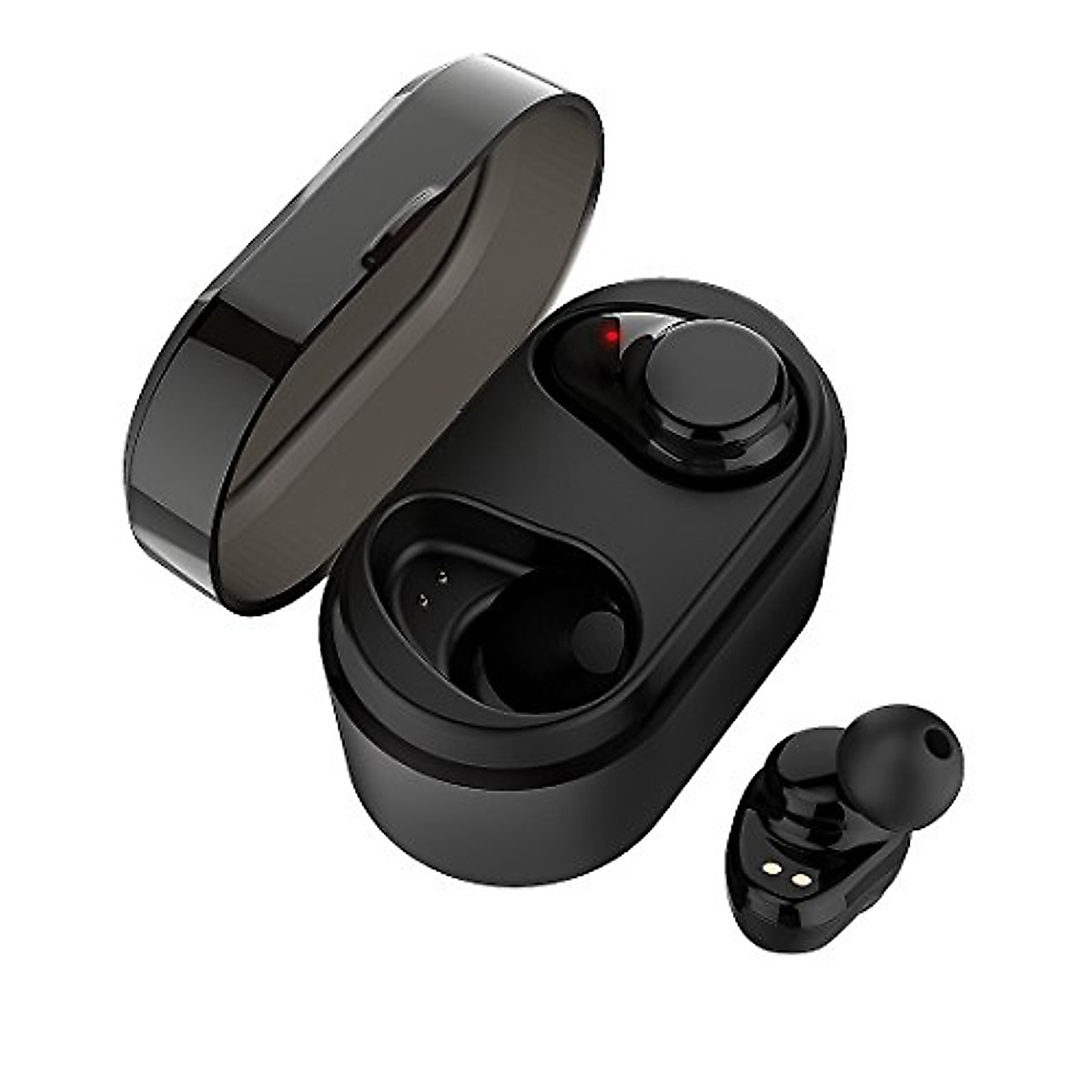 True Wireless Earbuds Langsdom X7 Mini Bluetooth 4.2 Headphones in-Ear Noise Isolating Earphones with Mic Smart Touch Control and Portable Charging Box for Samsung and More