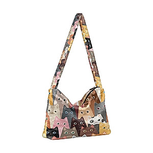 JSTEL Women Large Tote Top Handle Shoulder Bags Dragonfly Patern Ladies Handbag L