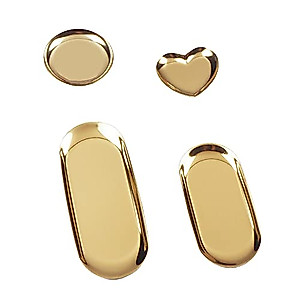 JKanruh 4 Pack Gold Stainless Steel Towel Tray,Storage Tray,Tea Tray Fruit Trays,Decorative Tray,Jewelry Dish Cosmetics Organizer(Oval,Heart-Shaped,Round)