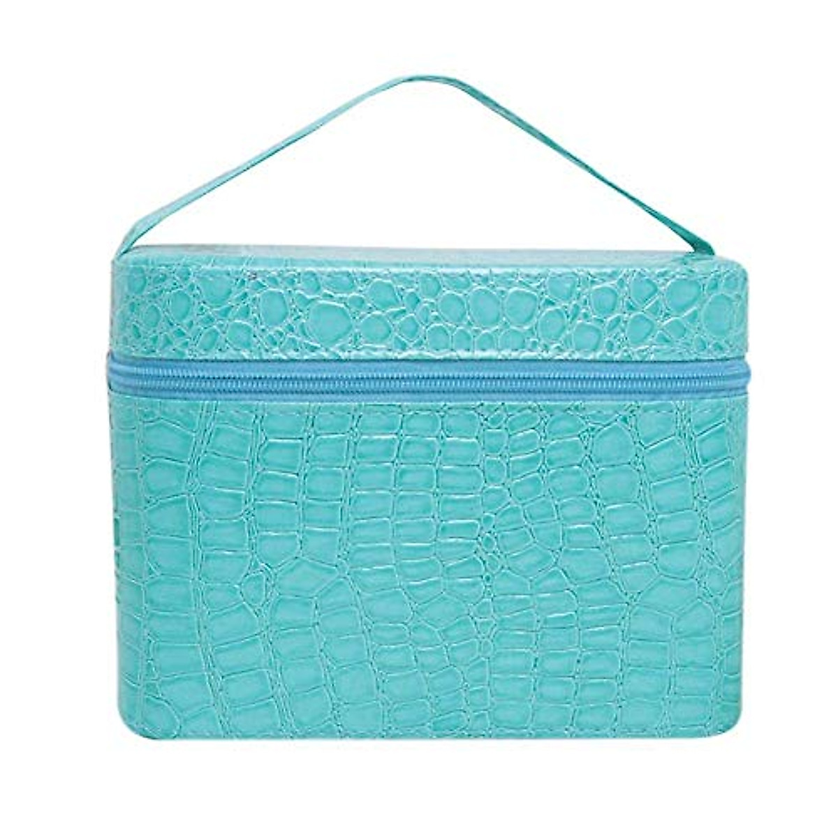 84 Slot Diamond Storage Box, PU Diamond Painting Storage Container Portable Nail Glitter Powder Art Craft Jewelry Beads Sewing Pills Storage Case Holder DIY Embroidery Beads Organizer Zipper Handbag