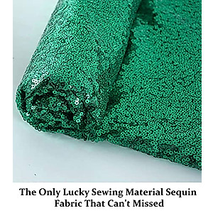 Sequin Fabric by The Yard Sparkly Fabric Green Fabric for Sewing Sequence Material Fabric Little Mermaid Fabric Sequin Fabric Quilting Fabric Flip Sequin Fabric for Wedding Dress