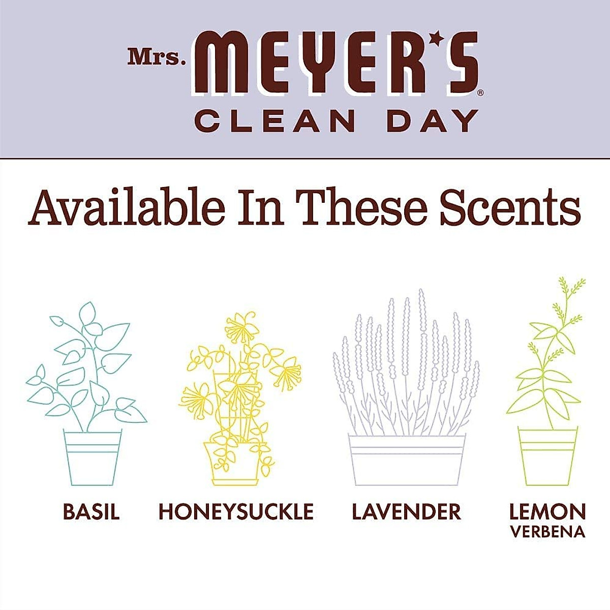 Mrs. Meyer's Liquid Dish Soap, Cruelty Free Formula, Lavender Scent, 16 oz (Pack of 2)