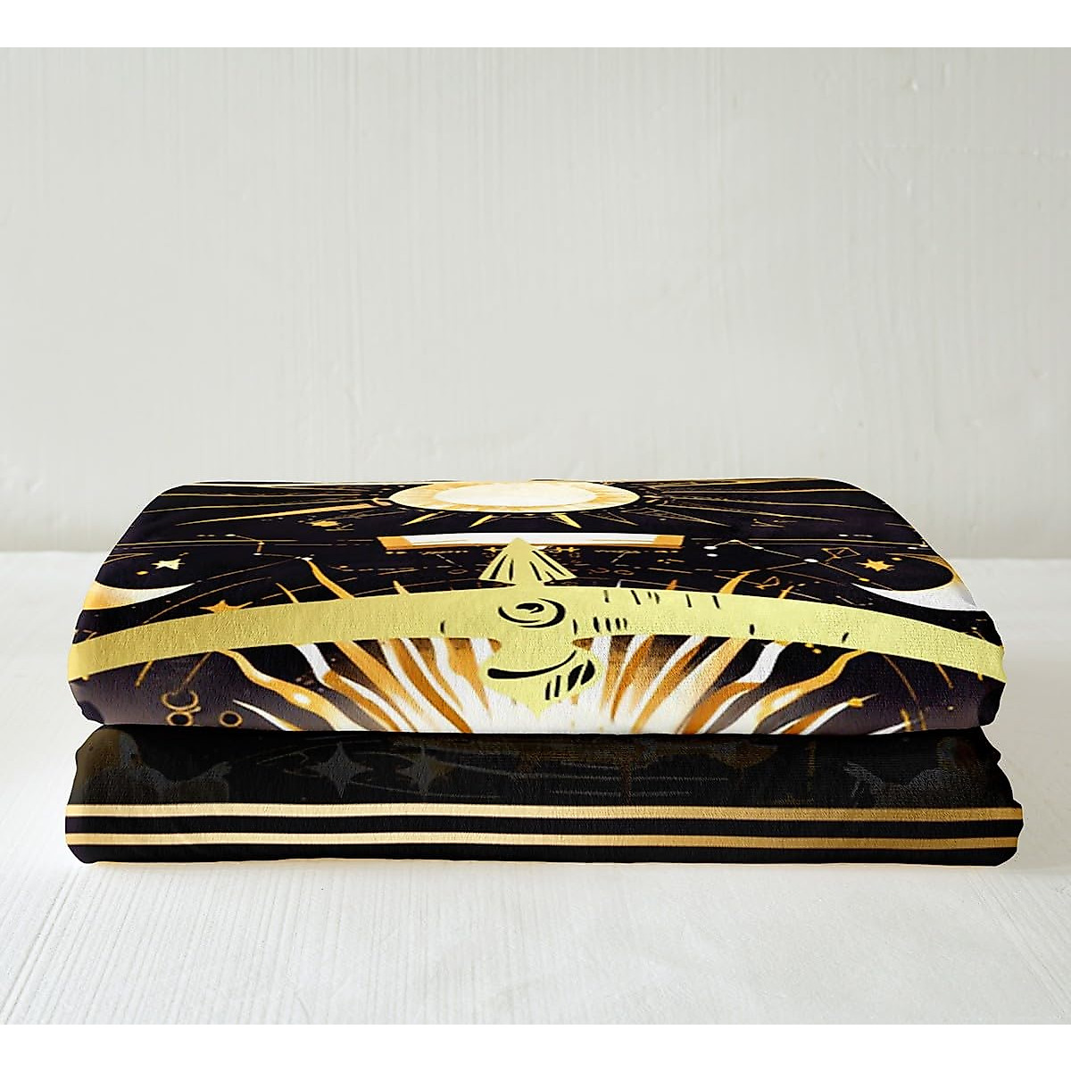 Feelyou Kids Twelve Constellations Fleece Throw Blanket Queen 90"x90" Libra Sherpa Blanket for Bed Sofa Couch Room Decorations Western Astrology Zodiac Plush Blanket Bohemian Fuzzy Blanket