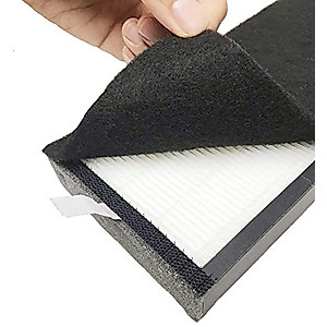 Nispira True HEPA Filter Carbon Pre Filter Compatible with Breathe T500 Tower Air Purifier. Compared to Part TF60 TF60-Pure, 2 Packs