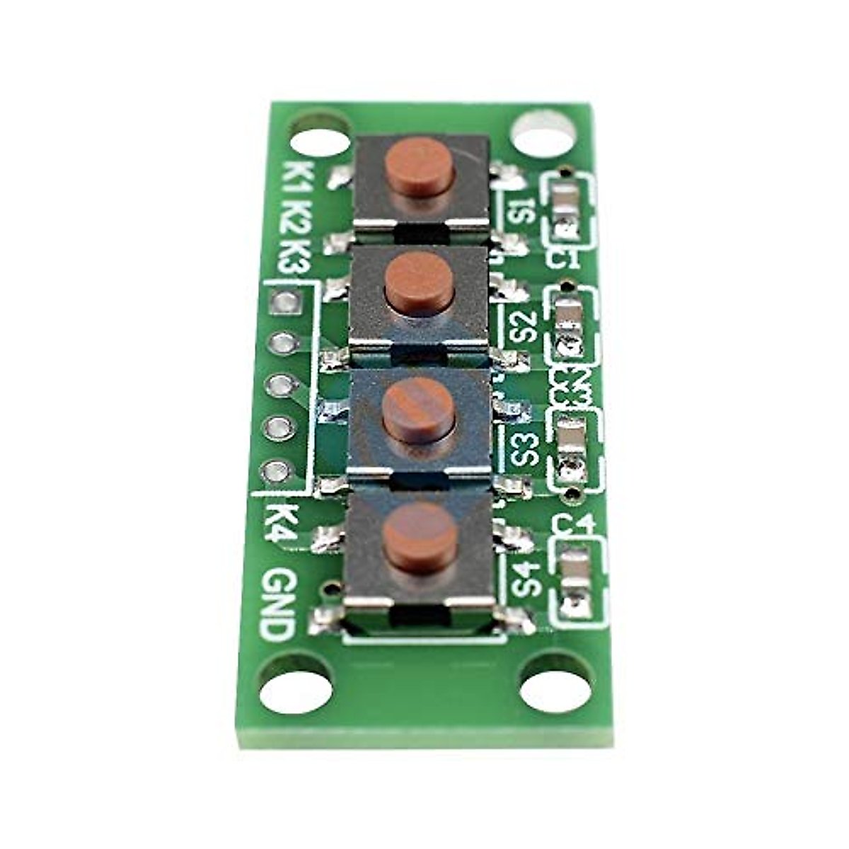 5Pin 1x4 4 Keys Button Keypad Keyboard Breadboard Module for Arduino DIY KIT Universal for Curriculum Graduation and Experiment