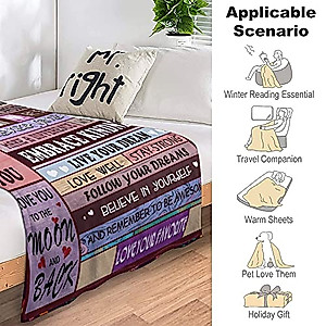 Lviliss Sister Gift Sister Blanket Birthday Gifts for Sister Women Sister Gifts from Sister, Sister Birthday Gifts for Sister Throw Blanket 50"x60"