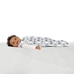 SwaddleMe by Ingenuity Arms Free Convertible Swaddle, Size Large, For Ages 3-6 Months, 14-18 Pounds, Up to 30 Inches Long, 1-Pack Baby Swaddle Wrap