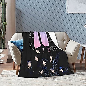 xuebi Kpop Dynamite Blanket Flannel Ultra-Soft Fleece Throw Blanket Bedding Fuzzy Lightweight Bed Couch for Adults 50*40in